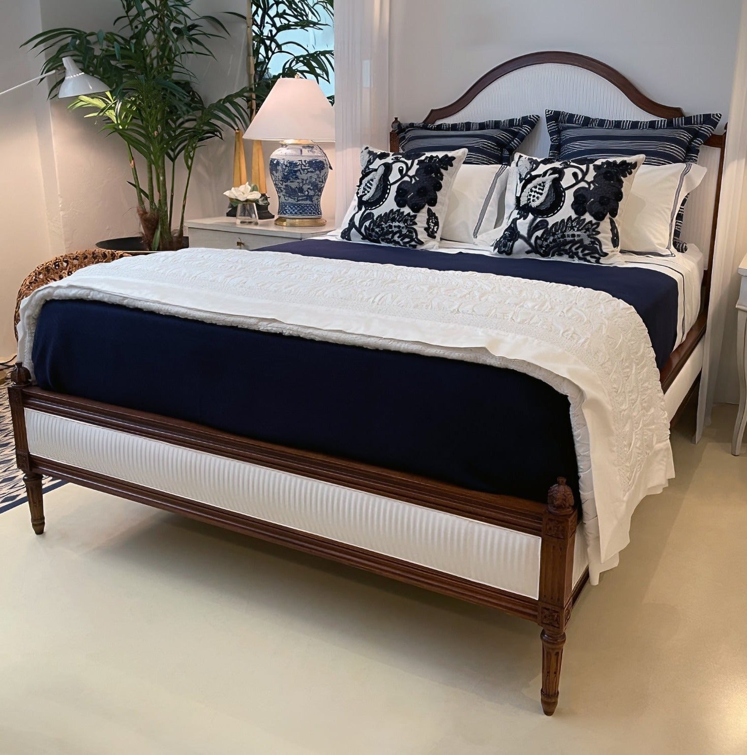 Upholstered bed sale store