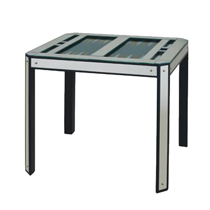 Outdoor Backgammon Table Stainless Steel Chess Board Draffin Street