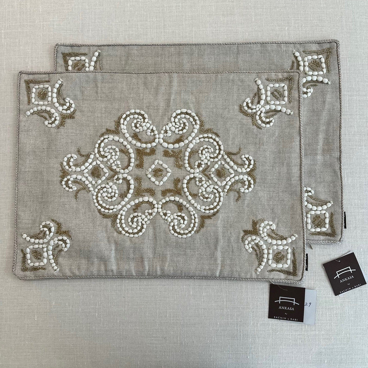 Ankasa New York Luxury Cushion Covers Beaded Pair – Laura Kincade