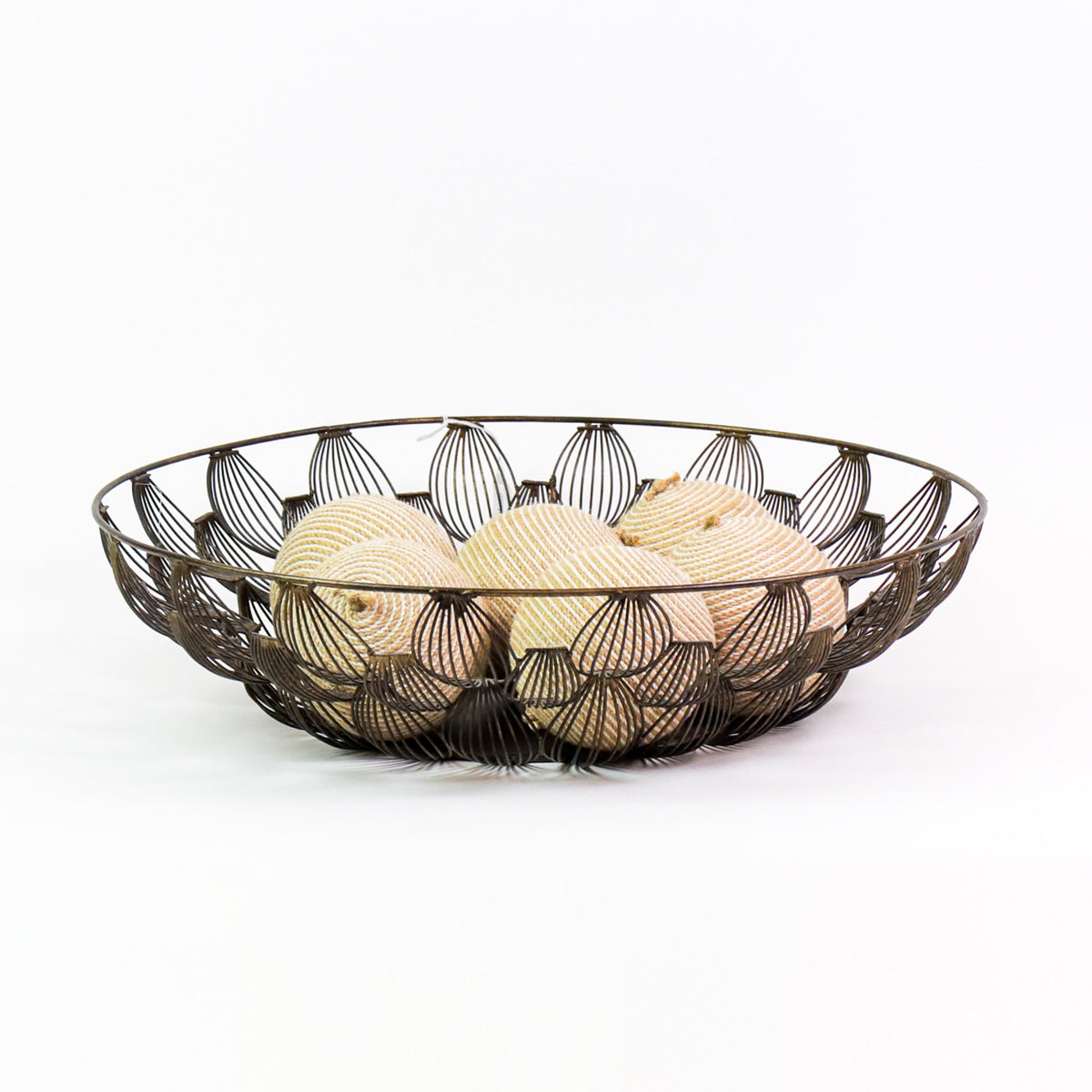 Metal Scallop Shells Low Bowl