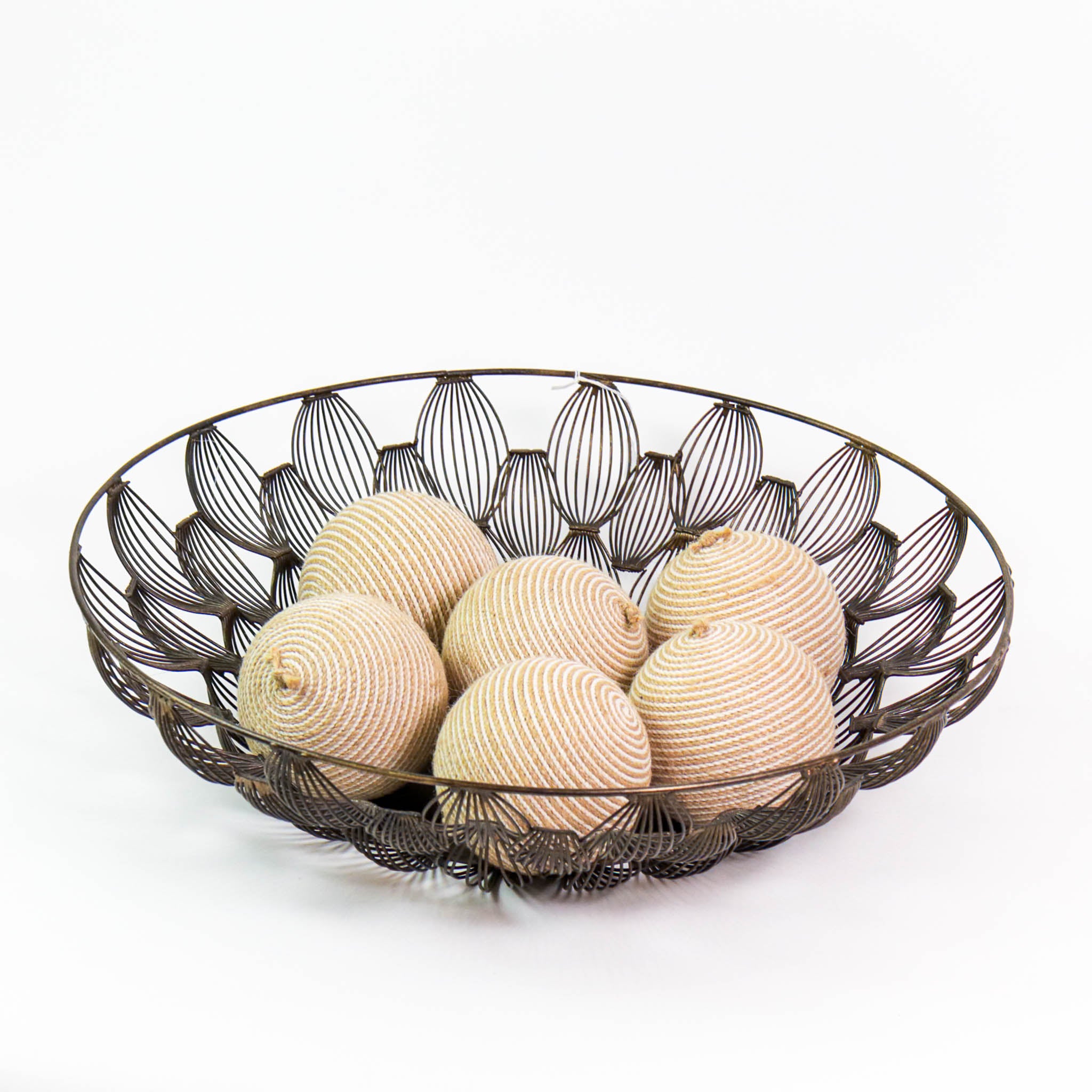 Metal Scallop Shells Low Bowl