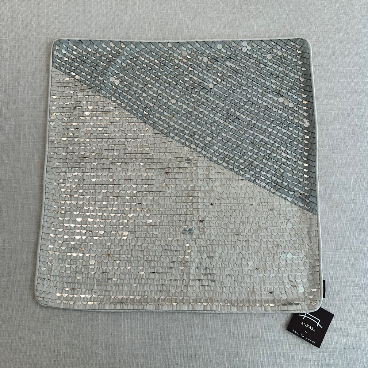 Ankasa New York Luxury Cushion Cover Dark Antique Sequin Single – Laura ...