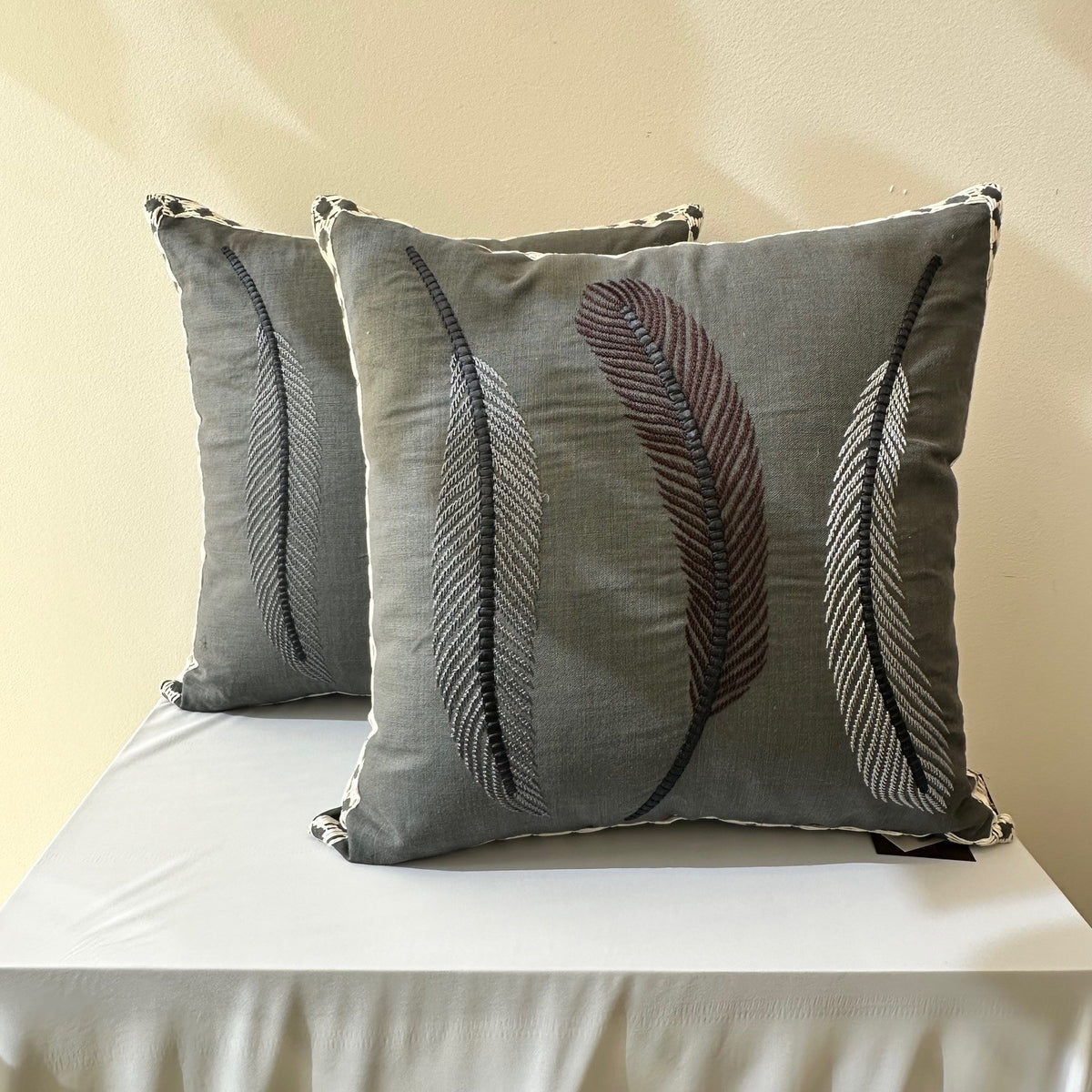 Ankasa Luxury Feather Square Cushions Pair – Laura Kincade
